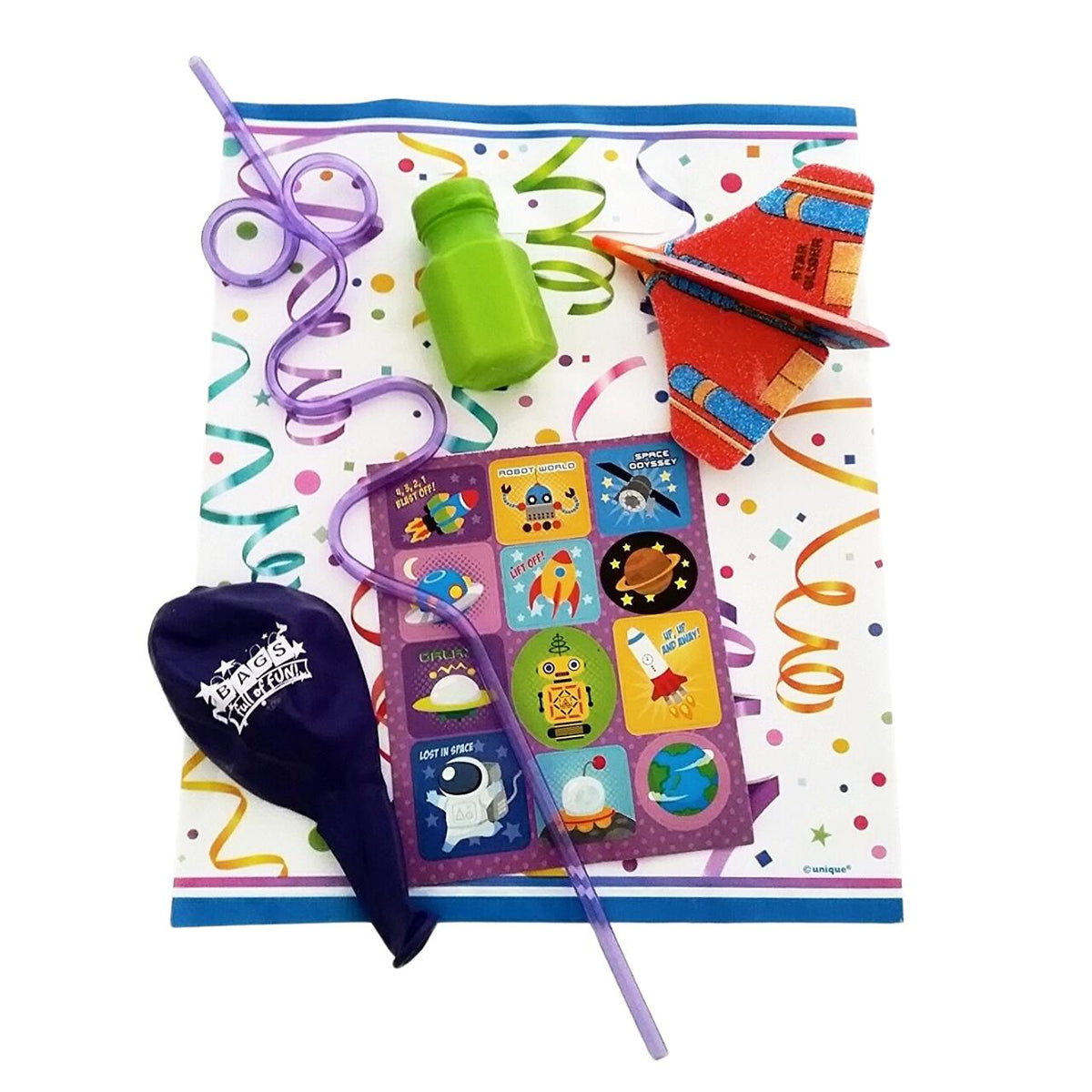 Alien Prepacked 6pc Party Bags - Space Themed Party Favors & Loot Bags ...