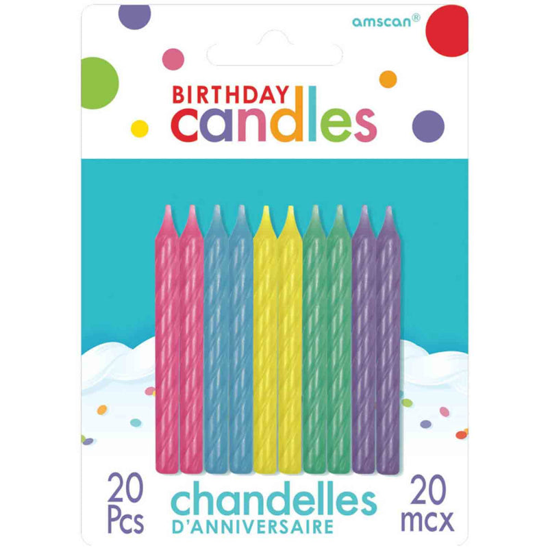 Pastel Candle Assorted 20 Set – Bags Full of Fun