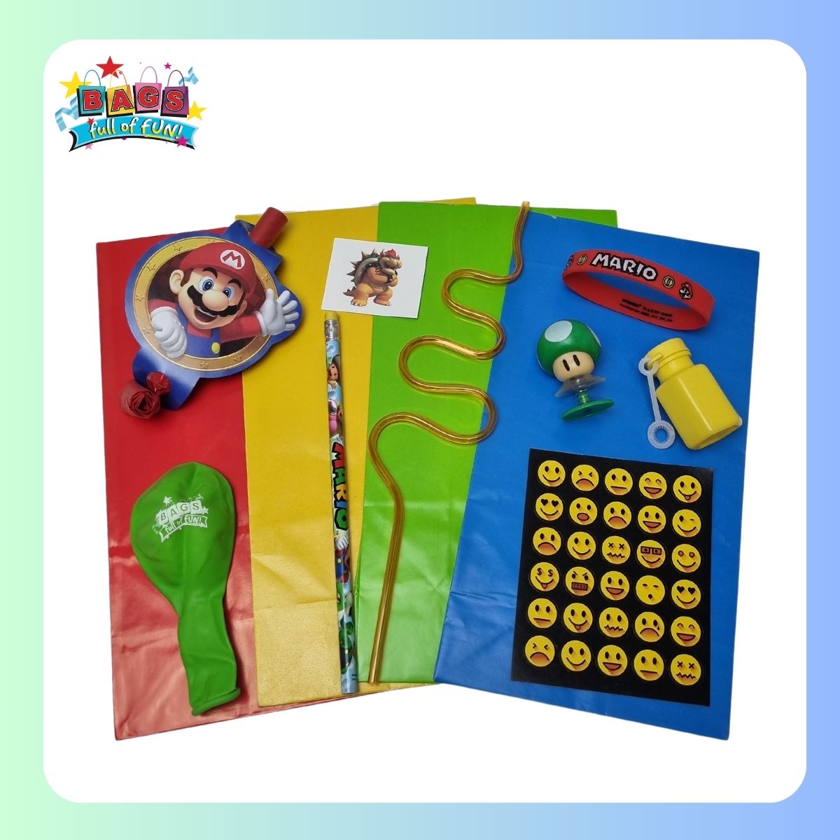 Super Mario Brothers Prepacked Party Bags - favor bags - loot bags ...