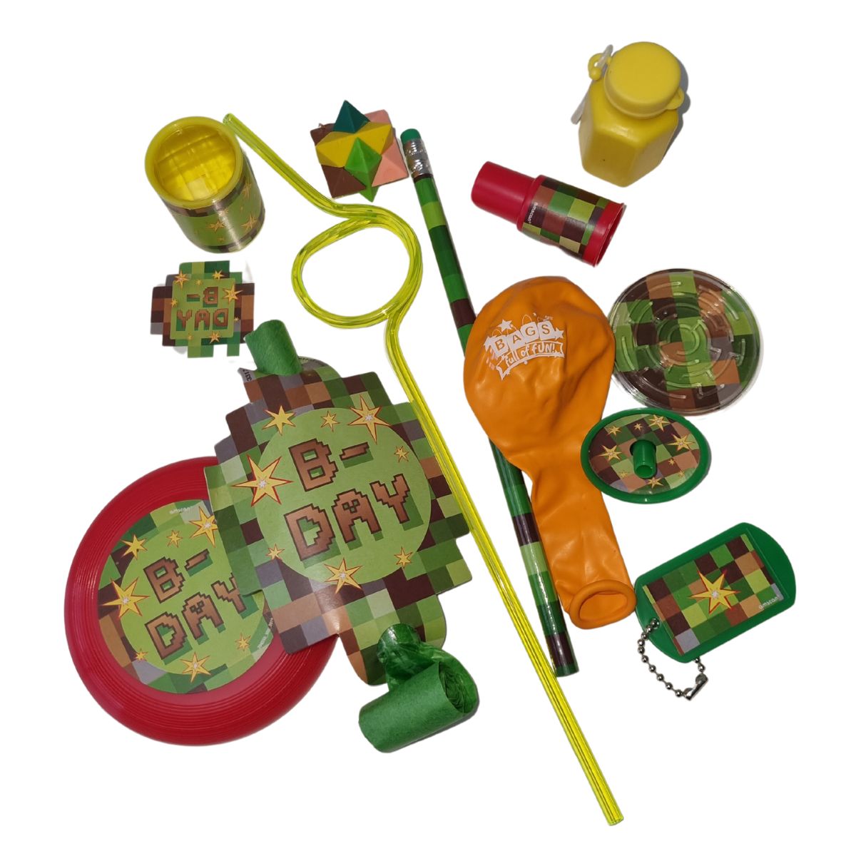 TNT Party Bag 14 pce - Mincraft Inspired Party Bags and Decorations ...