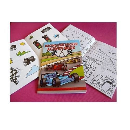 Racing Car Sticker Activity Book - Party bag filler or design your own ...