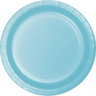 18cm Rnd Paper Plate Pastel Blue - 8 Pkt – Bags Full of Fun