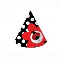 Lady Bug Party Hat - 8 Pack – Bags Full of Fun