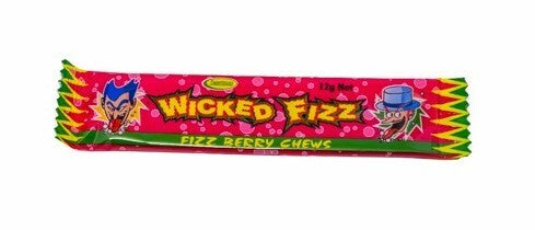 Wicked Fizz Strawberry Bar 12g – Bags Full of Fun